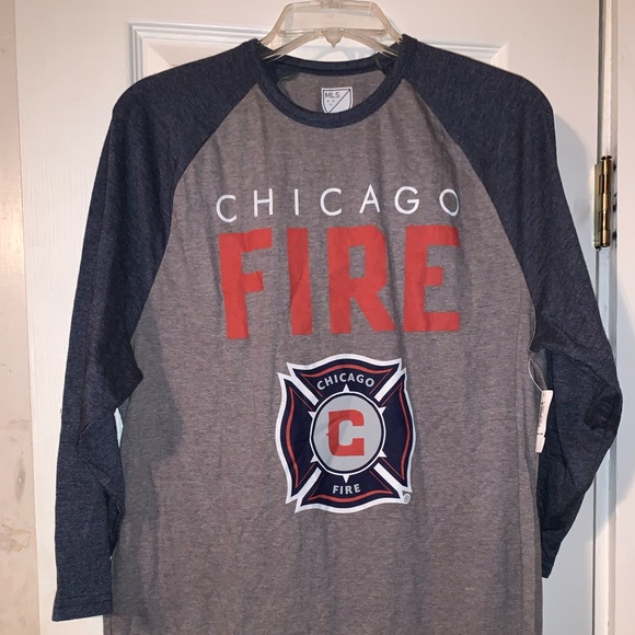 MLS | Shirts | Chicago Fire 34 Sleeve Raglan Shirt | Poshmark